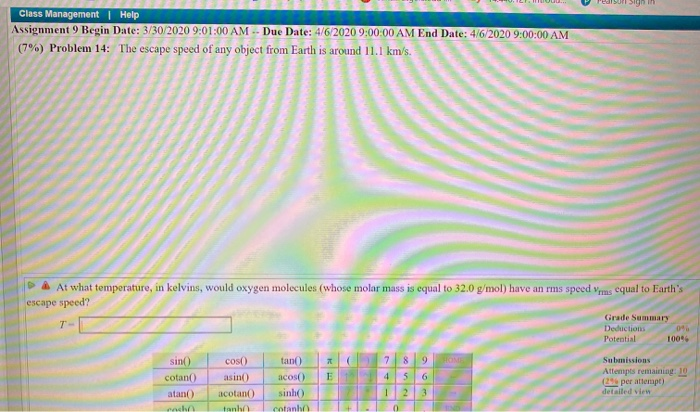Solved Class Management | Help Assignment 9 Begin Date: | Chegg.com
