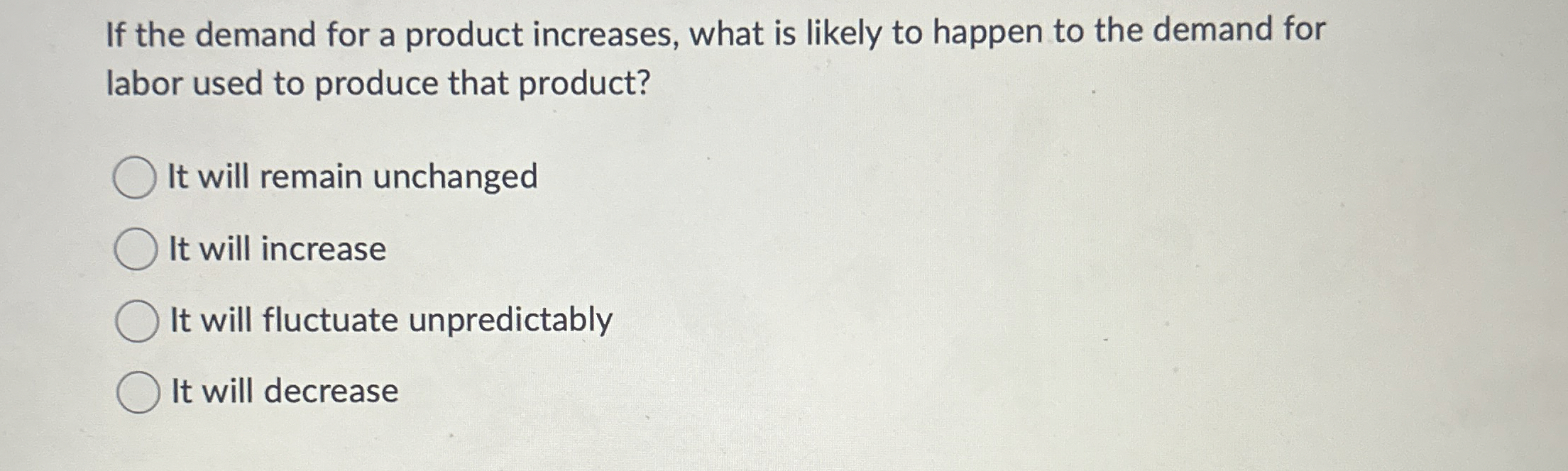 Solved If the demand for a product increases, what is likely | Chegg.com