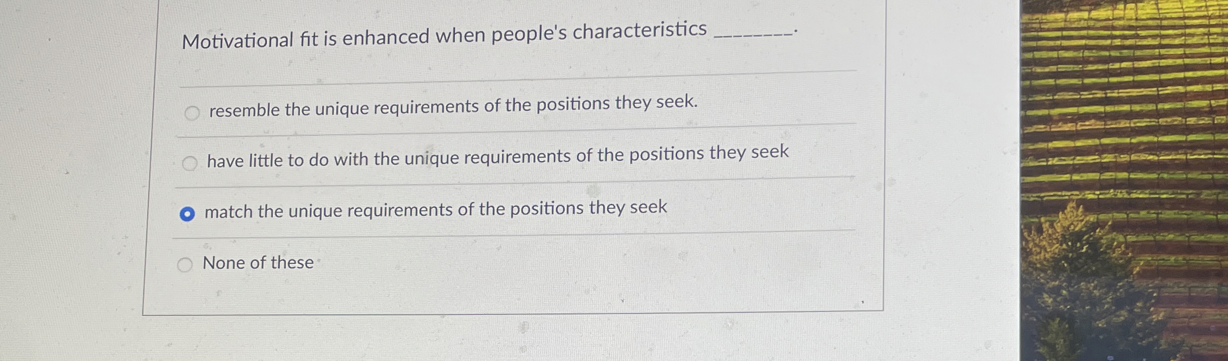 Solved Motivational fit is enhanced when people's | Chegg.com