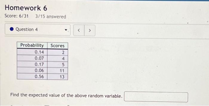 Solved Find the expected value of the above random variable. | Chegg.com