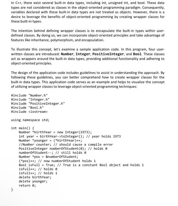 Solved In C++, there exist several built-in data types, | Chegg.com