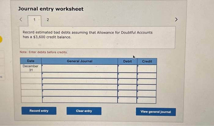 Exercise 9-14 (Static) Aging of receivables method LO | Chegg.com