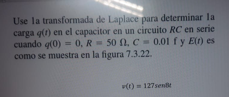 Solved Use 1a transformada de Laplace para determinar 1a | Chegg.com