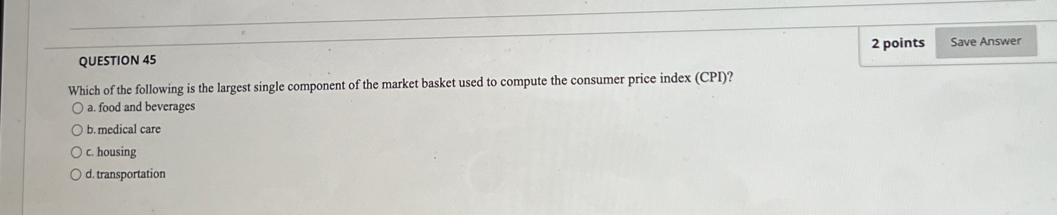 Solved QUESTION 452 ﻿pointsWhich of the following is the | Chegg.com
