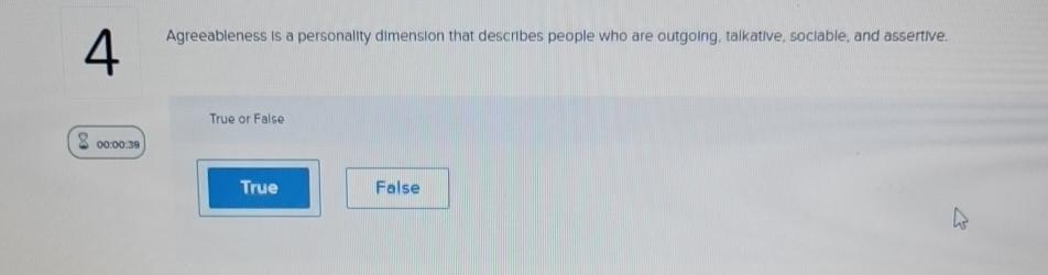 Solved Agreeableness is a personality dimension that | Chegg.com