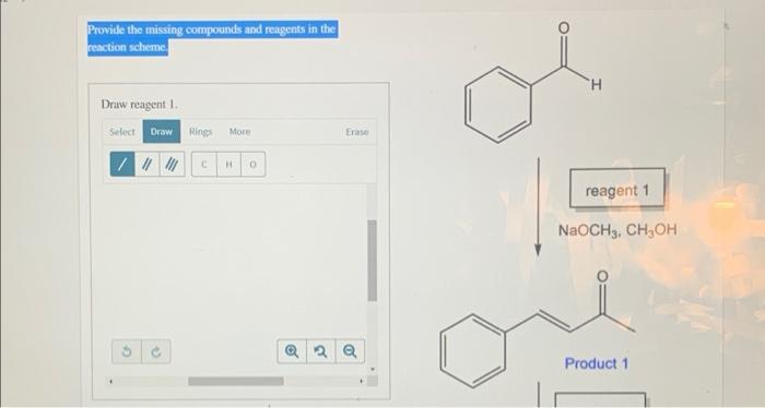 Solved Provide the missing compounds and reagents in the | Chegg.com