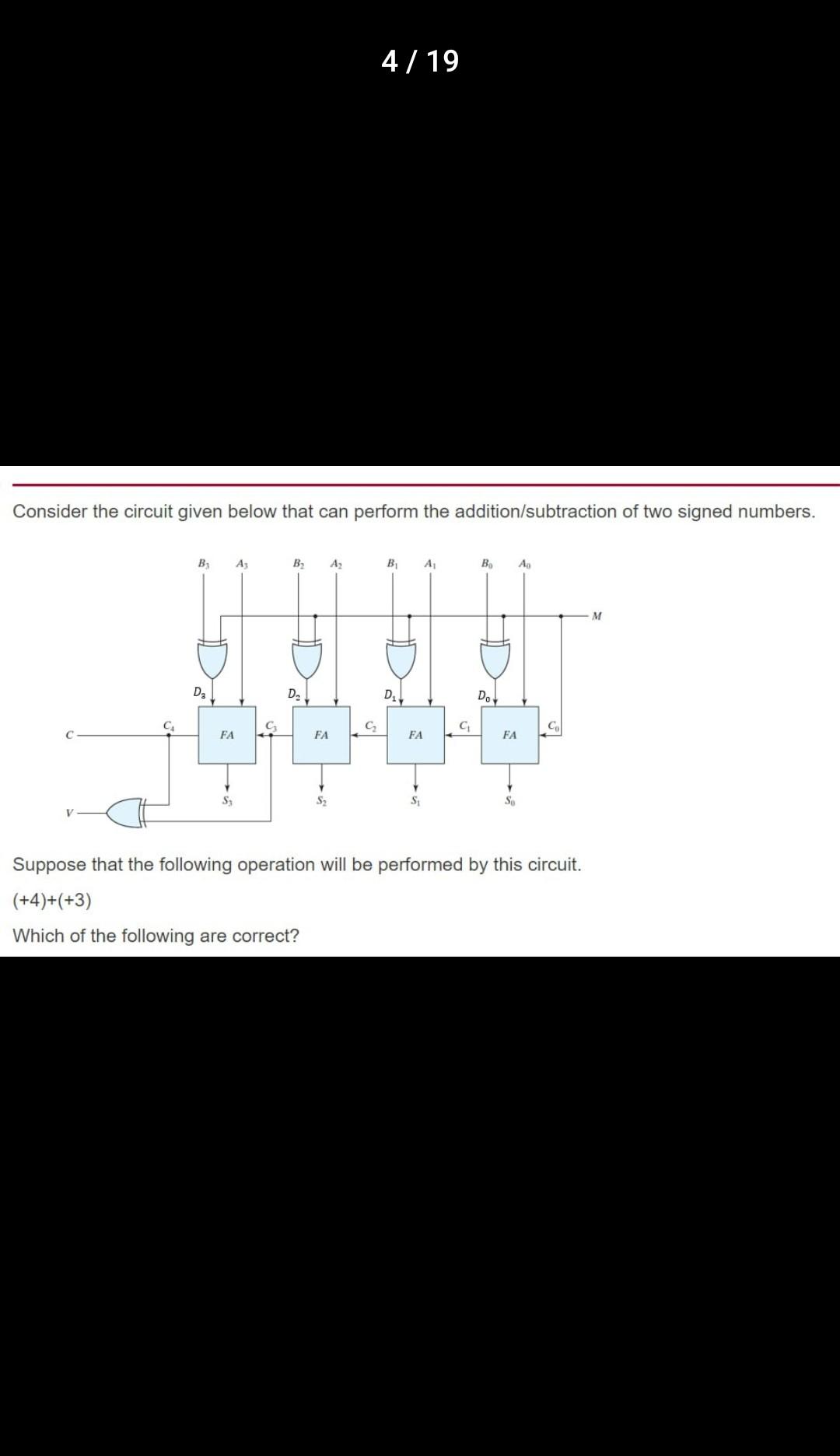 Solved Consider the circuit given below that can perform the | Chegg.com