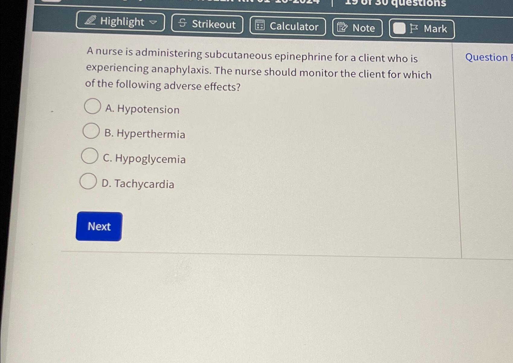 Solved Highlight CalculatorA nurse is administering | Chegg.com