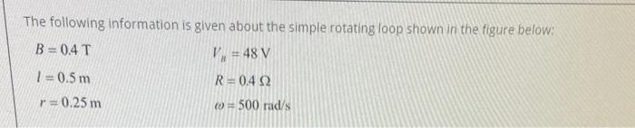 Solved The following information is given about the simple | Chegg.com