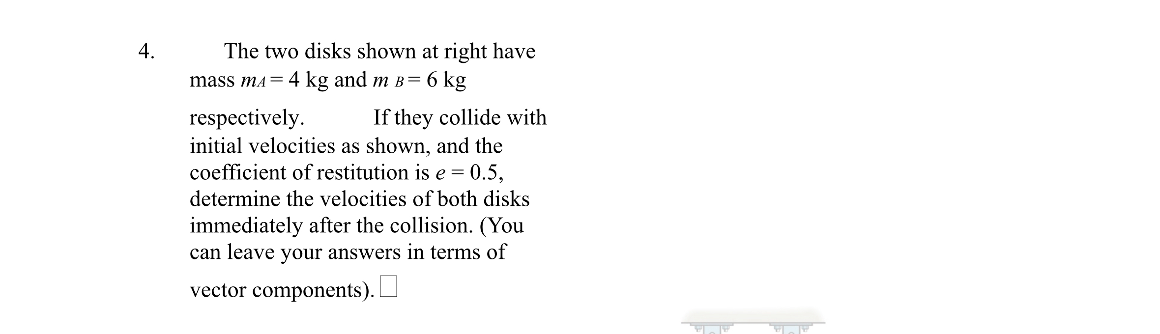 Solved The two disks shown at right havemass mA=4kg ﻿and | Chegg.com