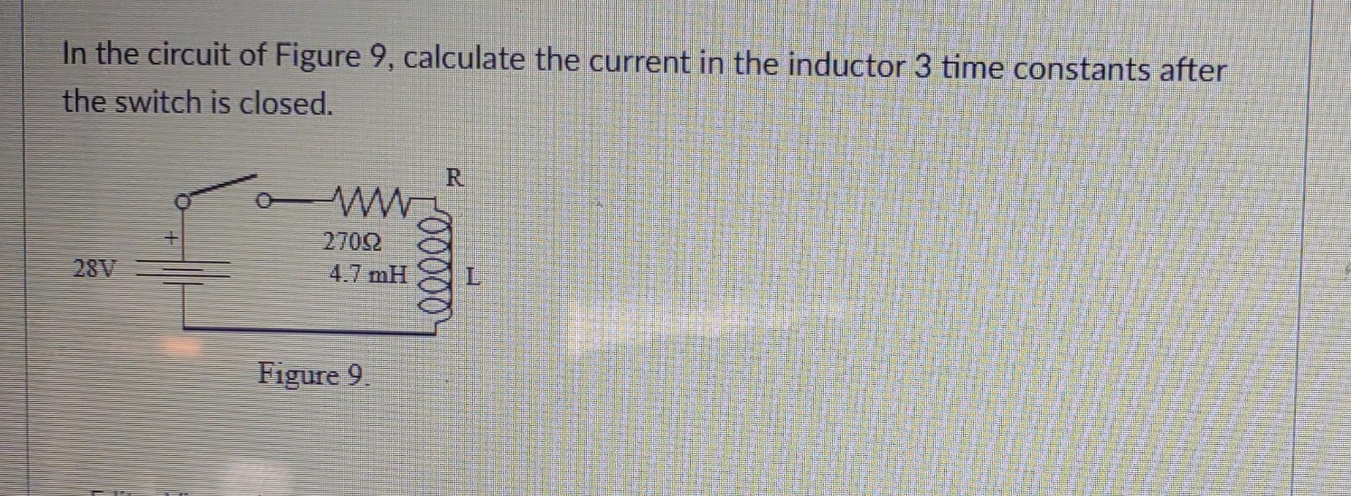 Solved In the circuit of Figure 9 , calculate the current in | Chegg.com