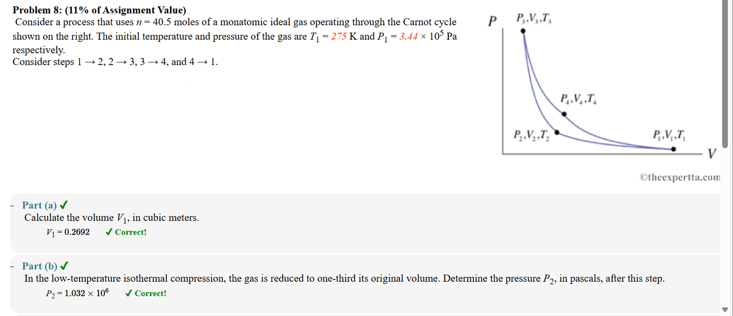 Solved Problem 8: ( 11% ﻿of Assignment Value)Consider a | Chegg.com