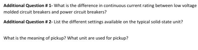 Solved Additional Question # 1- What is the difference in | Chegg.com