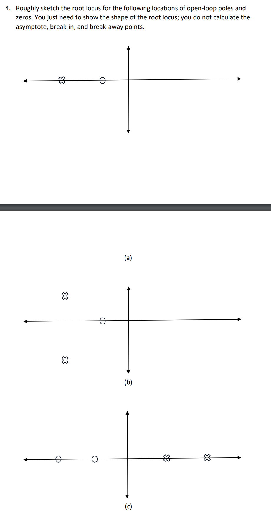 Solved Roughly Sketch The Root Locus For The Following
