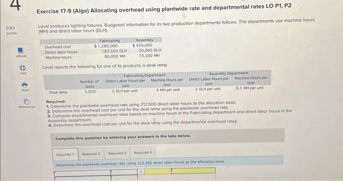 Solved Exercise 17.9 (Algo) Allocating overhead using | Chegg.com