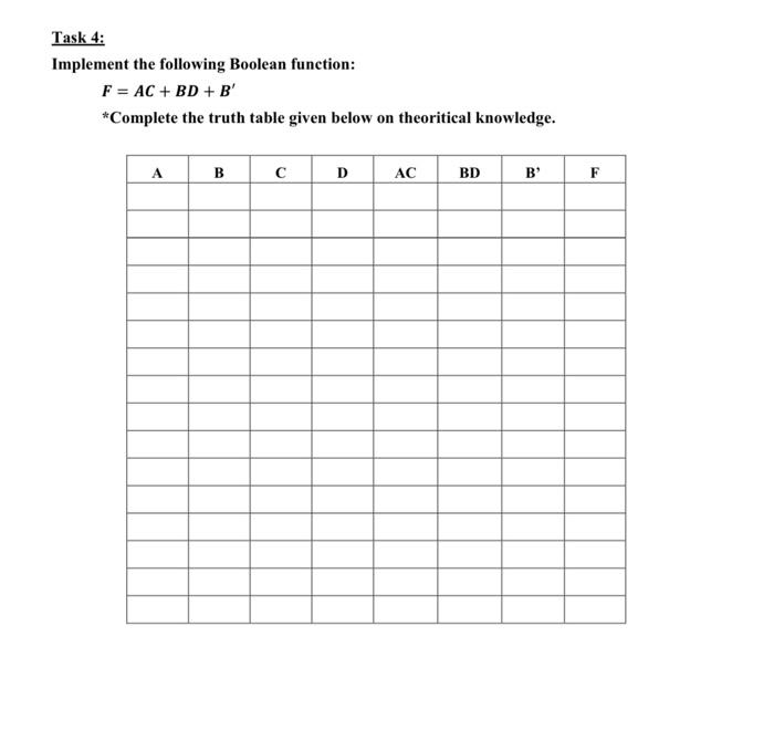 Solved complete all the tables and every step by logisim and | Chegg.com