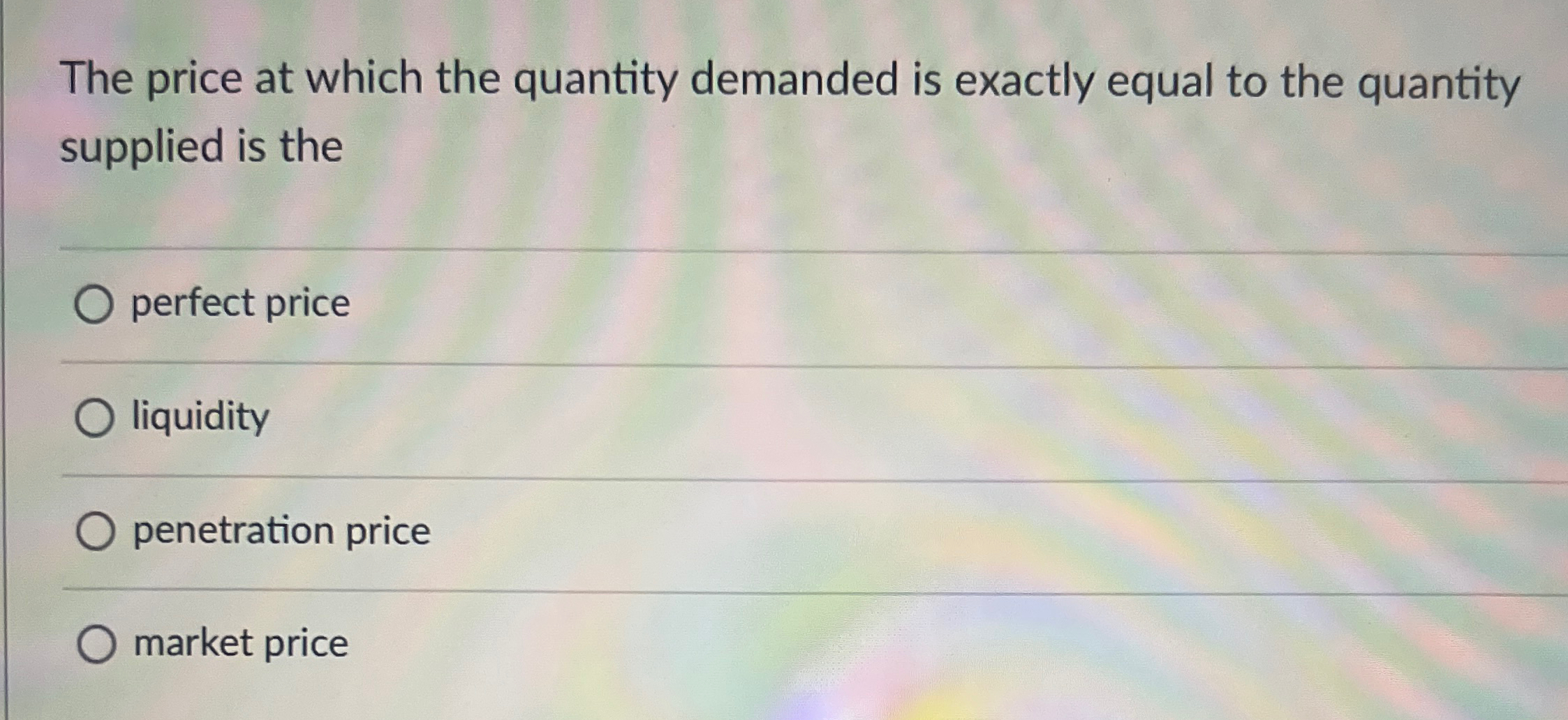 Solved The price at which the quantity demanded is exactly | Chegg.com