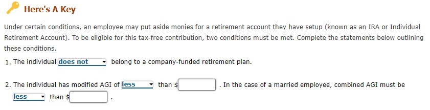 Solved Under certain conditions, an employee may put aside | Chegg.com