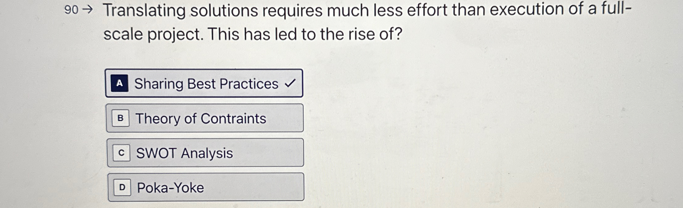Solved 90→ ﻿Translating solutions requires much less effort | Chegg.com