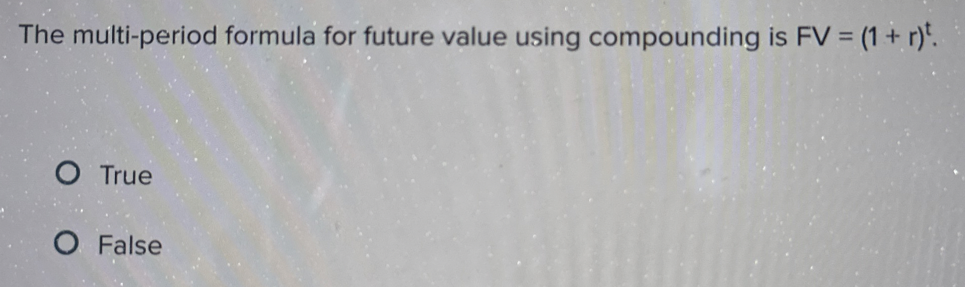 Solved The multi-period formula for future value using | Chegg.com