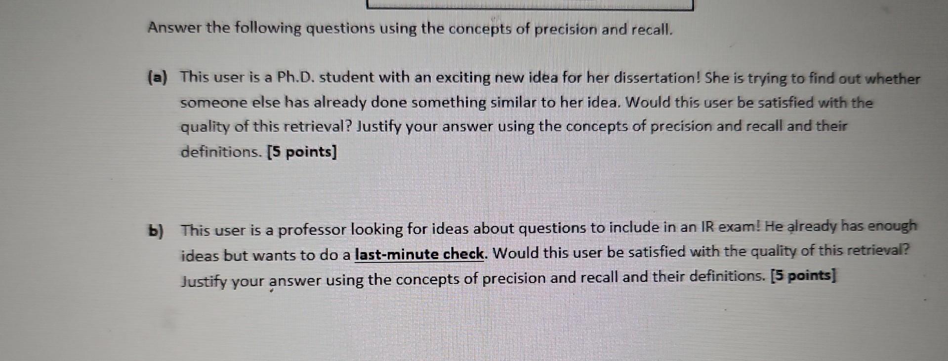 Solved Answer the following questions using the concepts of | Chegg.com