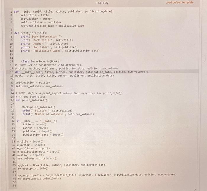 Solved Given the base class Book, define a derived class | Chegg.com