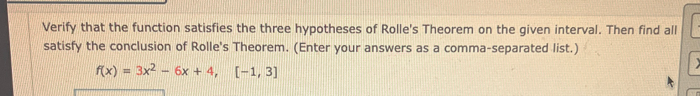 Solved Verify that the function satisfies the three | Chegg.com