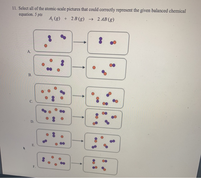 Solved 11. Select all of the atomic-scale pictures that | Chegg.com