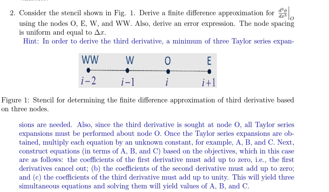 Solved Consider the stencil shown in Fig. 1. ﻿Derive a | Chegg.com