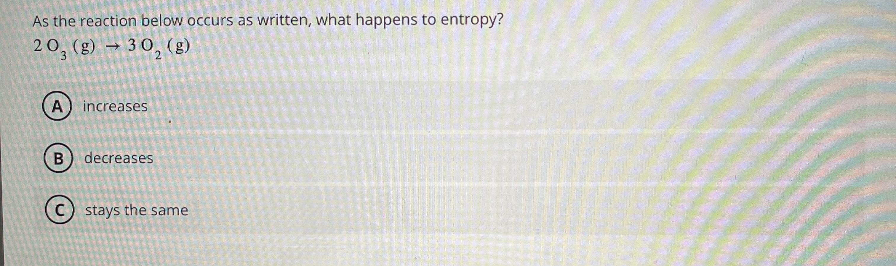 Solved As the reaction below occurs as written, what happens | Chegg.com