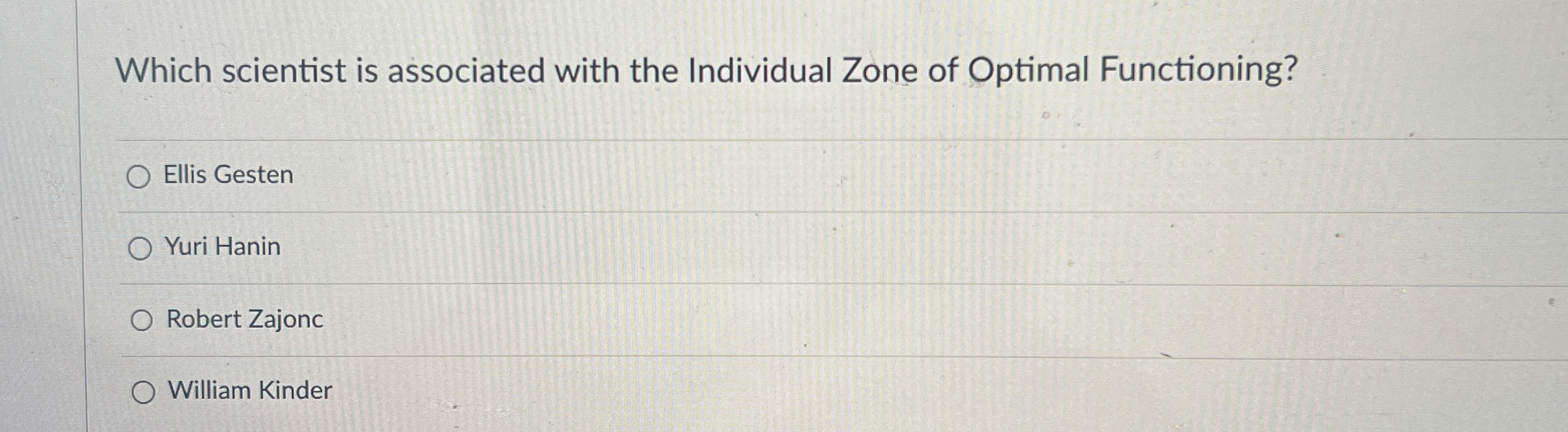 Solved Which scientist is associated with the Individual | Chegg.com