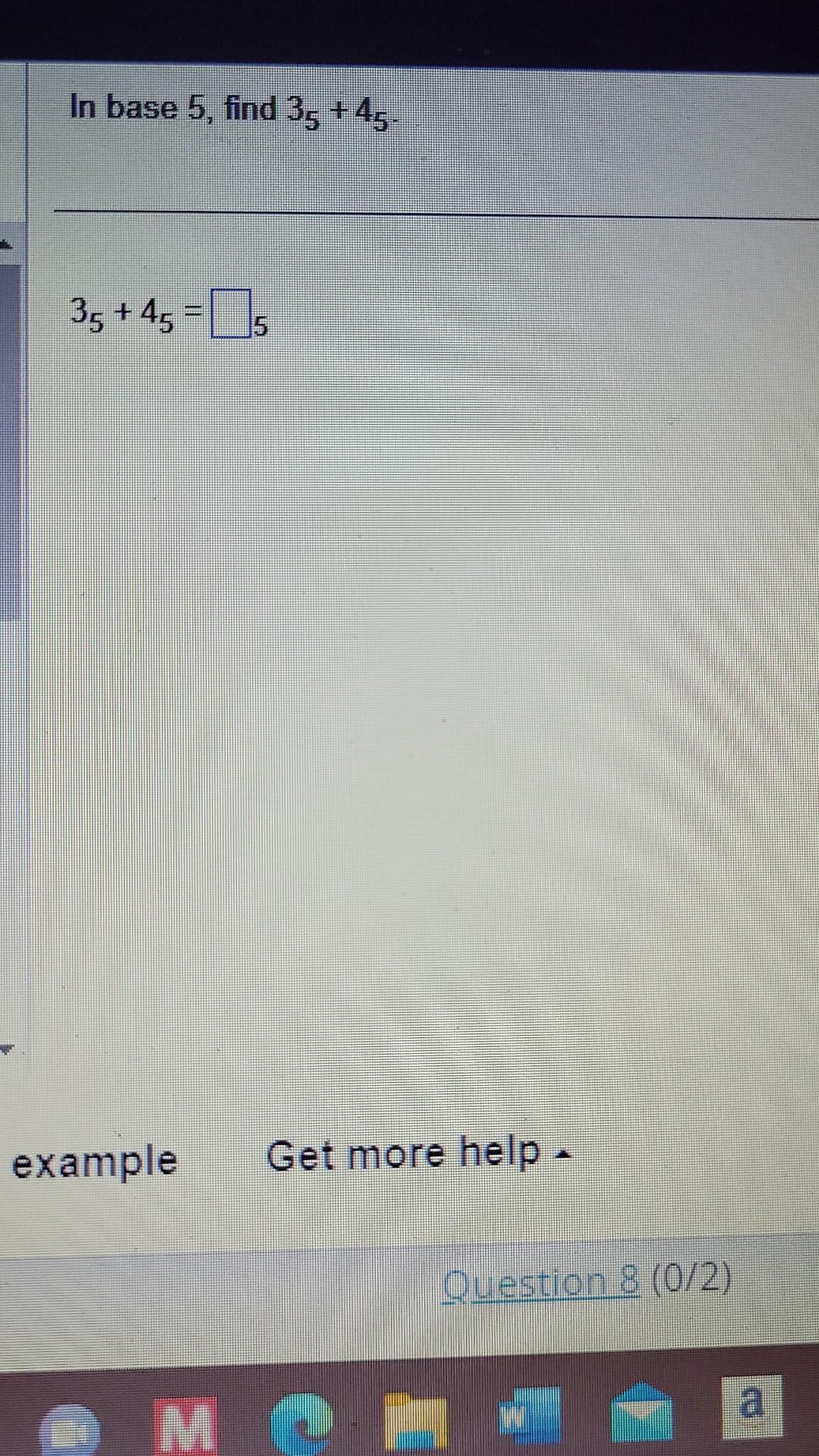 Solved In base 5 , find 35+45 35+45= | Chegg.com