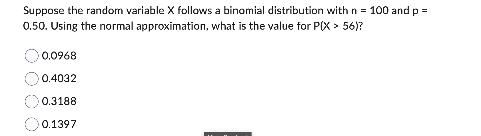 Solved Suppose The Random Variable X ﻿follows A Binomial 