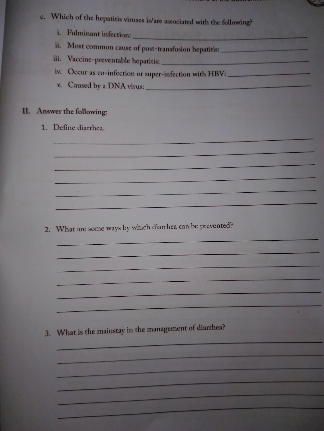 Solved 1. Answer the following: 1. Differentiate the | Chegg.com