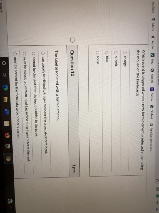 Solved . YouTube Maps Apple Bing Google Yahoo SIMnet G hp | Chegg.com