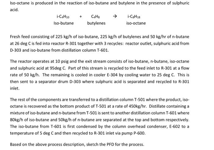 [Solved]: Iso-octane is produced in the reaction of iso-but