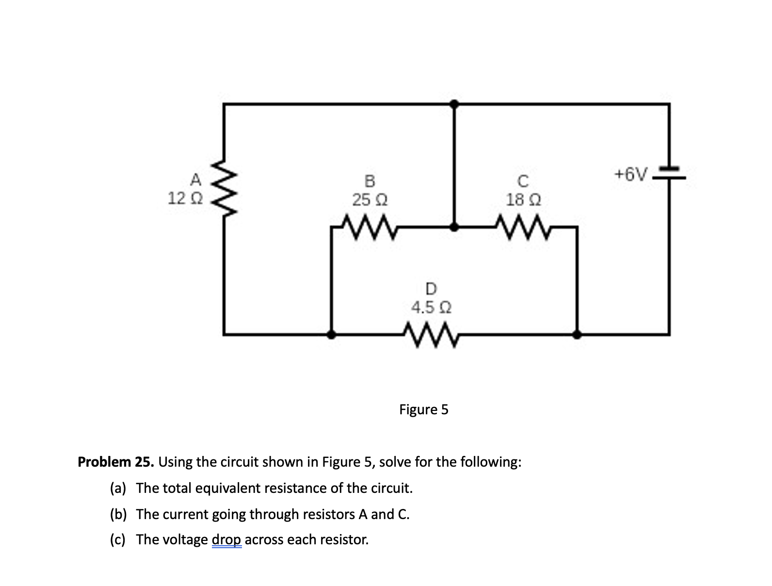 Solved Figure 5Problem 25. ﻿Using the circuit shown in | Chegg.com