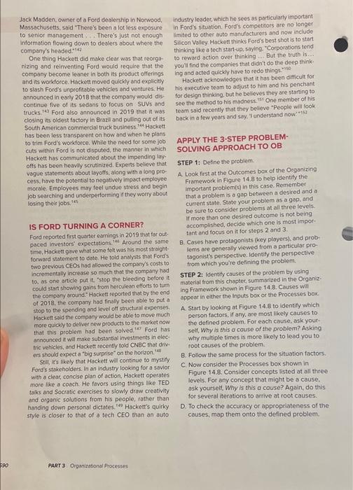 Solved Fard Motor Company revolutiontzed the auto matufac- | Chegg.com