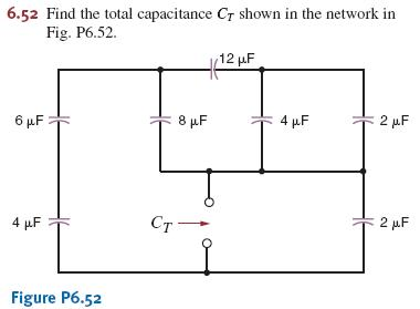 Solved Find the total capacitance Cr shown in the network in | Chegg.com