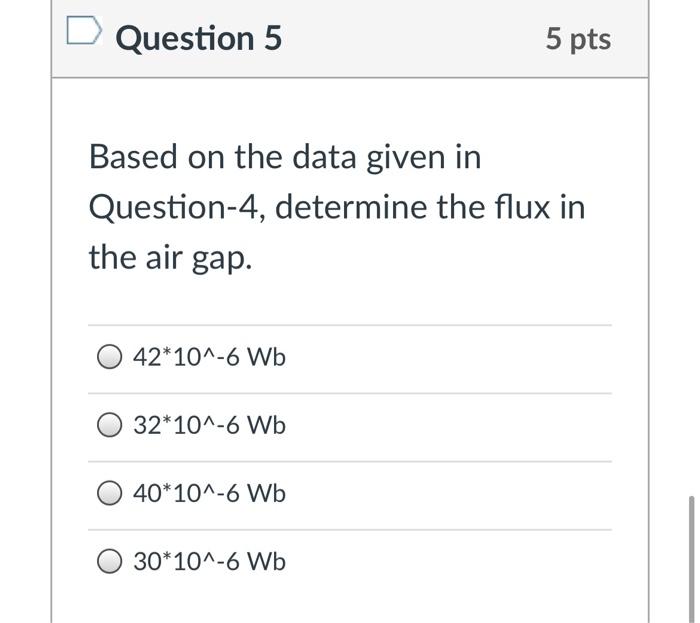 Solved Question 1 5 pts A rectangular iron core is shown in | Chegg.com