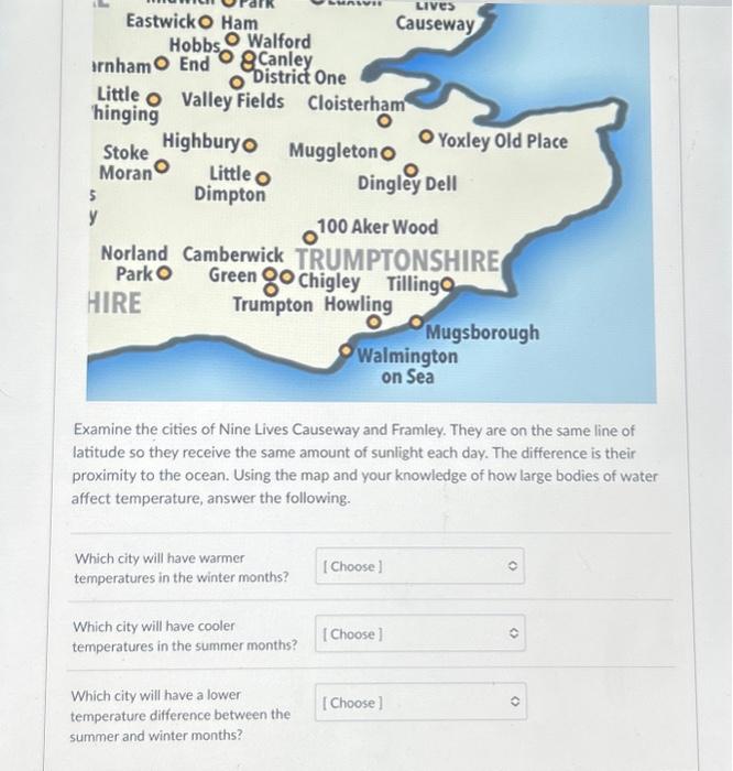 Solved EastwickO Ham Causeway Hobbs O Walford Irnham O End O | Chegg.com