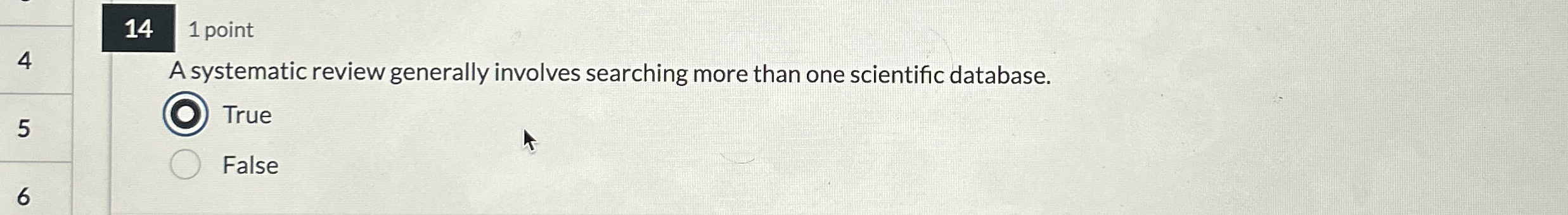 Solved 14,1 ﻿pointA systematic review generally involves | Chegg.com