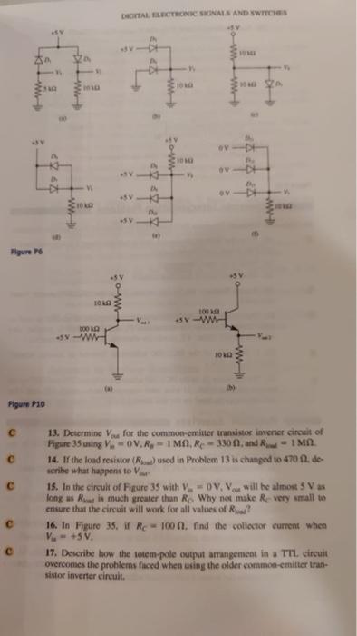 Solved Section 7 6. Determine if the diodes in Figure P6 are | Chegg.com