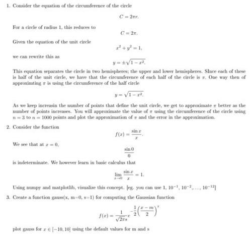 Solved 1. Consider the equation of the circumference of the | Chegg.com