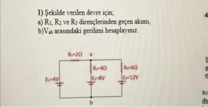 Solved 1) Sekilde verilen devre için; a) R1,R2 ve R3 | Chegg.com Solved 1) Sekilde verilen devre için; a) R1,R2 ve R3 | Chegg.com