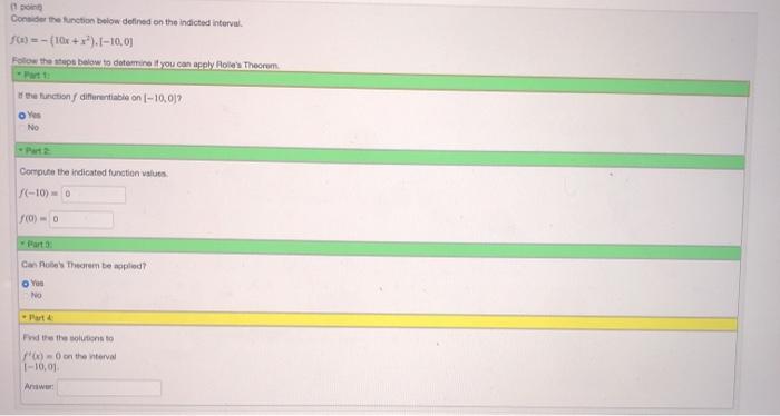 Solved Consider the function below defined on the Indicted | Chegg.com