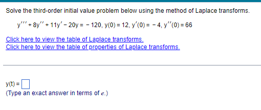 Solved Solve the third-order initial value problem below | Chegg.com