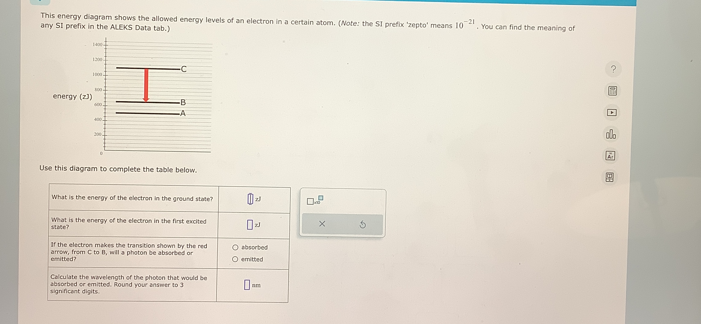 Solved This energy diagram shows the allowed energy levels | Chegg.com