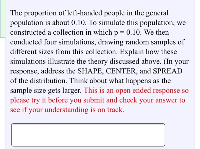 Solved The proportion of left-handed people in the general | Chegg.com