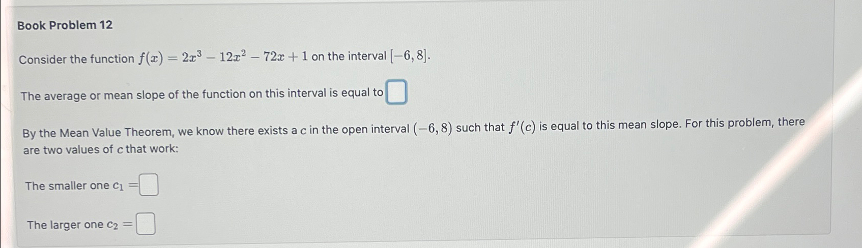Solved Book Problem 12Consider the function | Chegg.com
